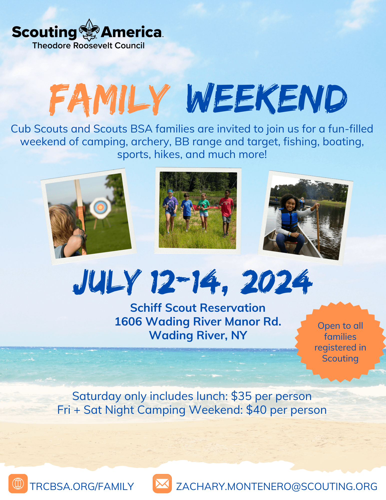 Family Weekend - Theodore Roosevelt Council
